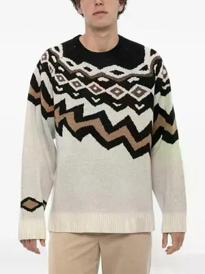Neil Barrett Geometric-pattern Wool Sweater