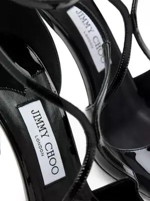 JIMMY CHOO Azia Patent Leather Sandals