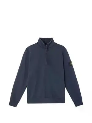 Stone Island Logo-patch Half-zip Sweater