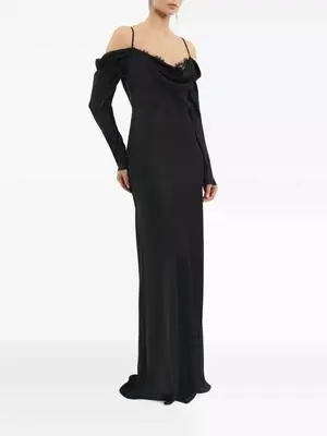 Rebecca Vallance Noire Long Sleeve Gown