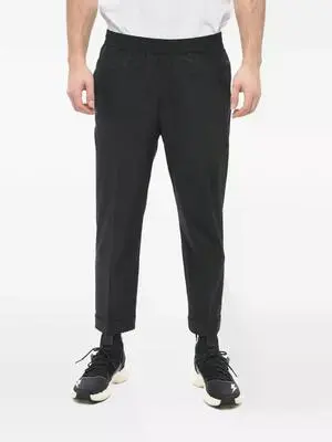 Neil Barrett Slim Fit Elasticated Waistband Trousers - Black