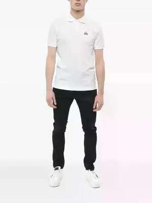 DIESEL® Logo-print Piqué-textured Polo Shirt