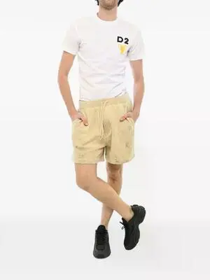 Dsquared2 Distressed Cotton Track Shorts