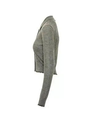 Pinko Madrid Raw-edge Collared Cardigan