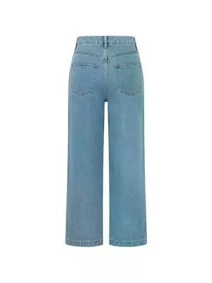 Liviana Conti Pressed Crease Wide-leg Jeans