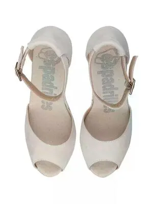 ESPADRILLES Wedge Peep-toe Sandals
