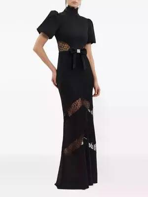 Rebecca Vallance Noire Short Sleeve Gown