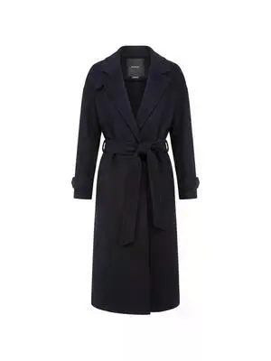 Pinko Casella Belted Coat - Blue