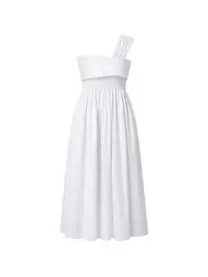 TELA One-shoulder Midi Dress - White
