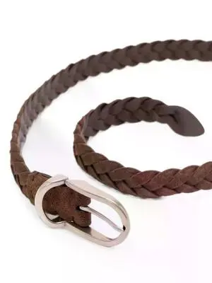 Brunello Cucinelli Braided Suede Belt