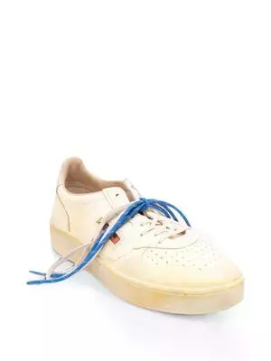 AUTRY Medalist Distressed Leather Sneakers