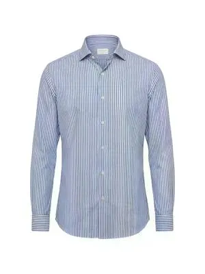 XACUS Striped Long-sleeve Shirt - Blue