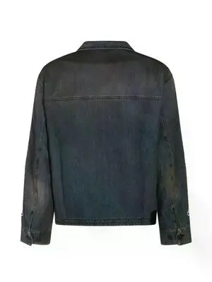 Amiri Skels Leather-patch Denim Jacket