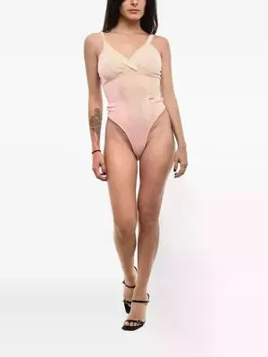 Dsquared2 Pointelle-knit Sleeveless Bodysuit - Pink