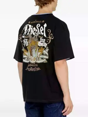 DIESEL® Logo-print T-shirt - Black