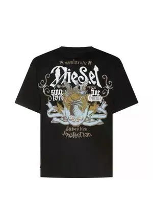 DIESEL® Logo-print T-shirt - Black
