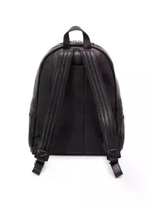 Orciani Lagoon Leather Backpack - Black