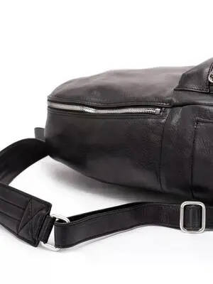 Orciani Lagoon Leather Backpack - Black