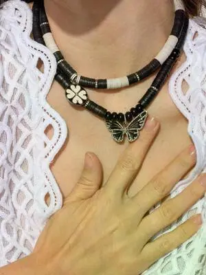 HIJAS DE PUKA Butterfly Pendant Necklace