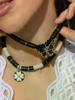 HIJAS DE PUKA Butterfly Pendant Necklace