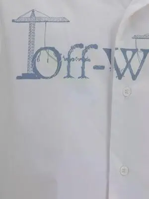 Off-White City Nature Graphic-print Bowling Shirt