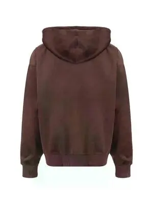 Y3 X Adidas Logo-print Zip-up Hoodie - Red