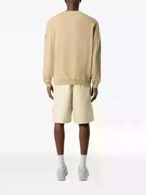Stone Island Logo Patch Crew Neck Sweater - Neutrals