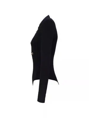 Elisabetta Franchi Ribbed Knit Bodysuit With Chain Detailing