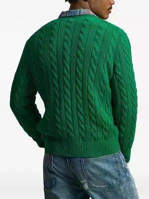 Polo Ralph Lauren Embroidered Pony Cable-knit Sweater