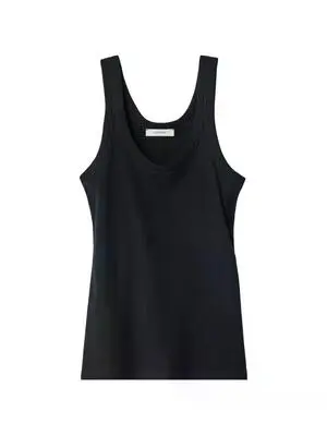 LEMAIRE Rib Tank Top In Jersey - Black