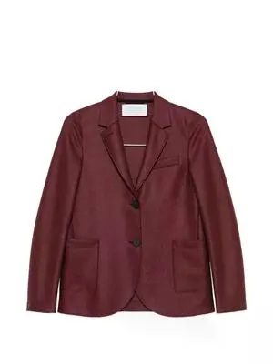 Harris Wharf London Single-breasted Notched-lapels Blazer - Red