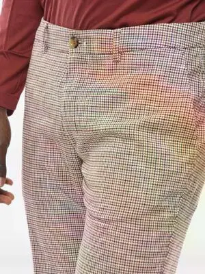 CRUNA Newtown Houndstooth-pattern Trousers