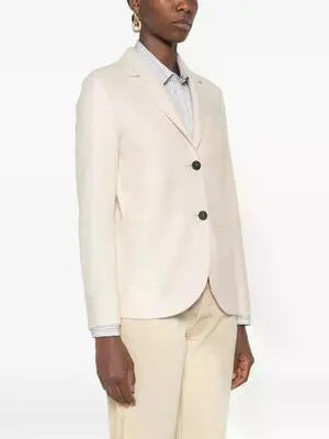 Harris Wharf London Notched Lapel Single-breasted Blazer - Neutrals