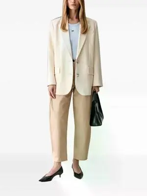 Karl Lagerfeld Logo Print Tapered Trousers