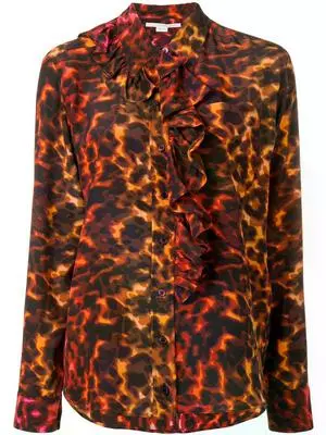 Stella McCartney Ruffled Blouse - Brown
