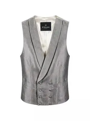 FRANKS Double-breasted Waistcoat - Grey