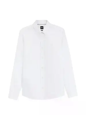 BOSS Slim-fit Shirt In Soft-touch Cotton Poplin - White