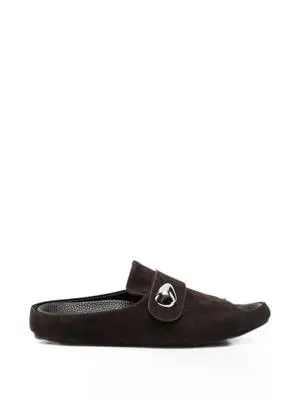 SERGIO MORETTI FIRENZE Embellished Open-toe Sandals - Brown