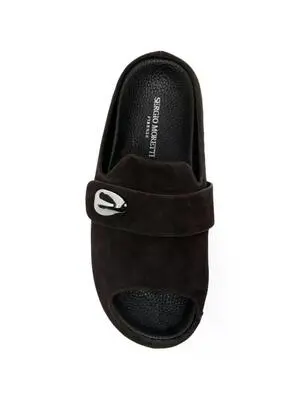 SERGIO MORETTI FIRENZE Embellished Open-toe Slip-on Sandals