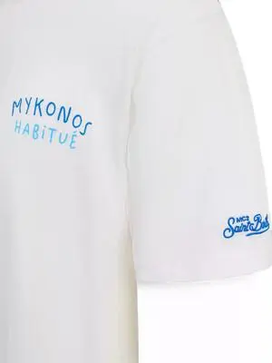 MC2 SAINT BARTH Portland Logo-embroidered T-shirt