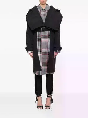 JUUN.J Belted Oversized Collar Coat