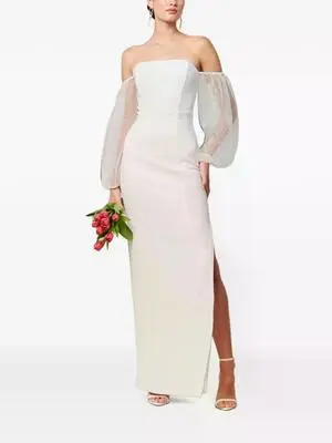 BWLDR Pearl Embellishment Maxi Dress - White