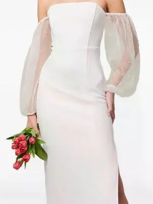 BWLDR Pearl Embellishment Maxi Dress