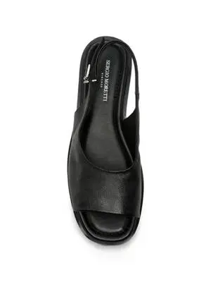 SERGIO MORETTI FIRENZE Slingback Leather Sandals