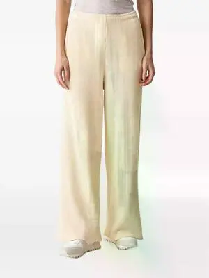 American Vintage Uscow Waffle-knit Wide-leg Trousers - Neutrals