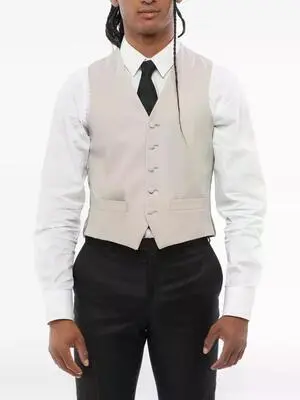 Corneliani Button-up Jetted-pockets Waistcoat