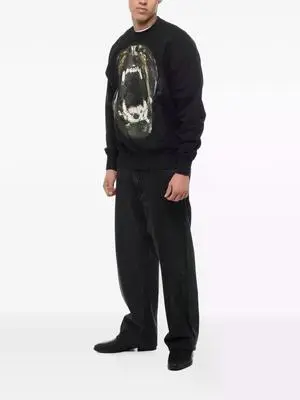 1989 STUDIO Graphic-print Brushed Cotton Sweatshirt