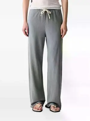 American Vintage Vibtown Drawstring Wide-leg Track Pants - Grey