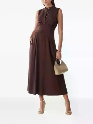 WILLA Bexley Midi Dress - Brown