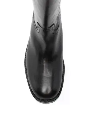 Church's Peyton Round-toe Leather Boots - Black